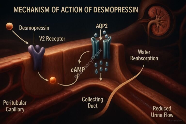 Mechanism of Action of Desmopressin