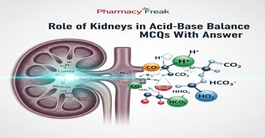 Role of kidneys in acid-base balance MCQs With Answer