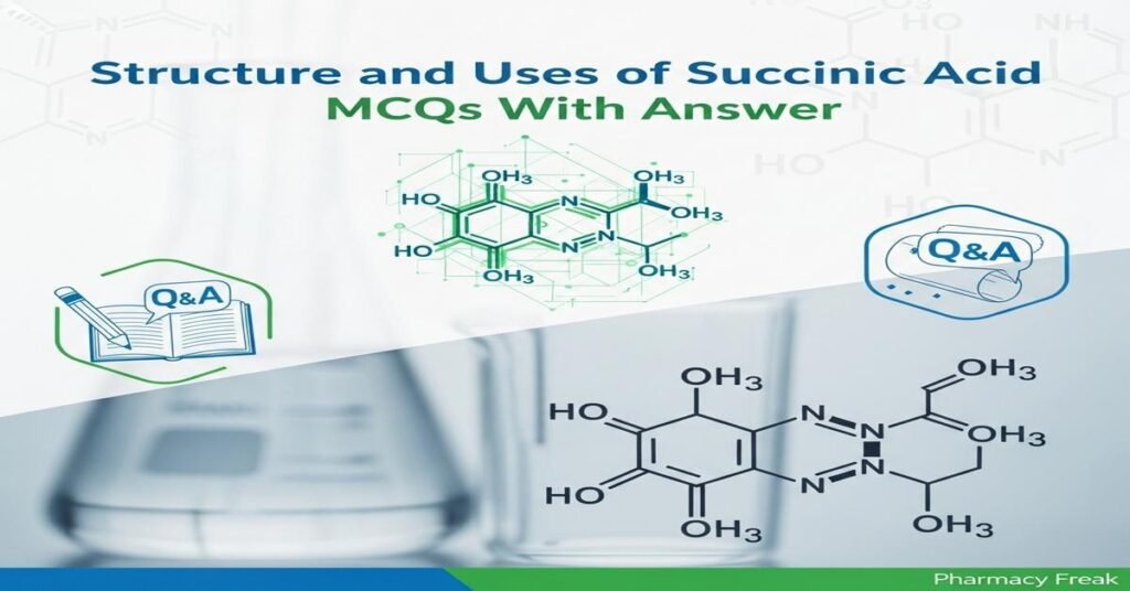 Structure and uses of succinic acid MCQs With Answer