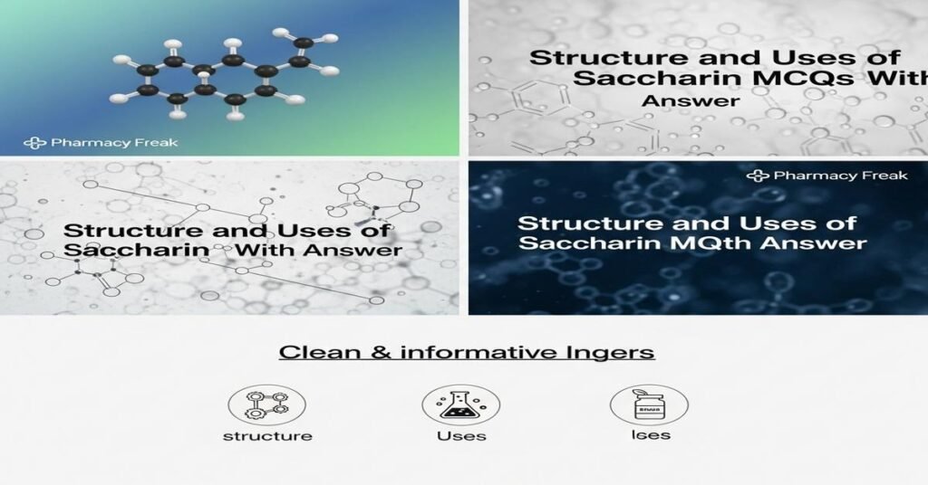 Structure and uses of Saccharin MCQs With Answer