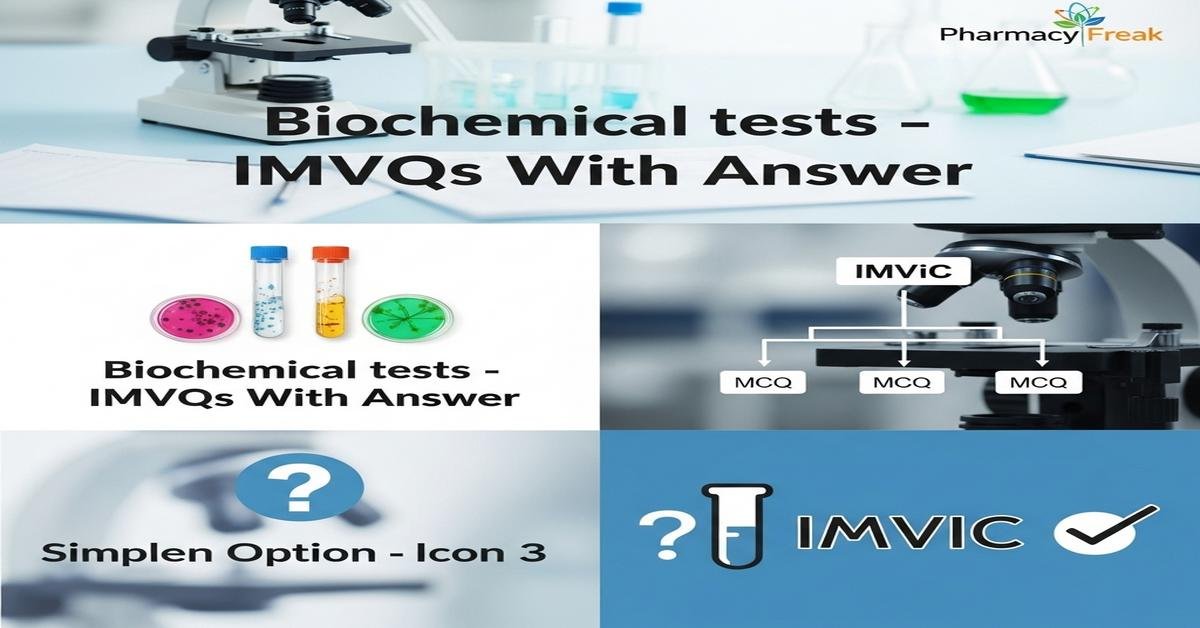 Biochemical tests – IMViC MCQs With Answer