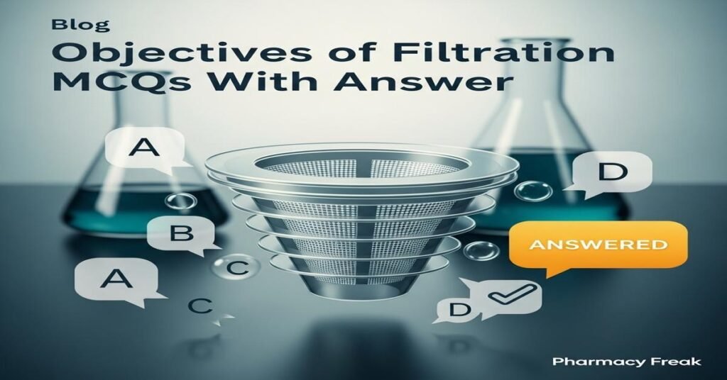 Objectives of filtration MCQs With Answer