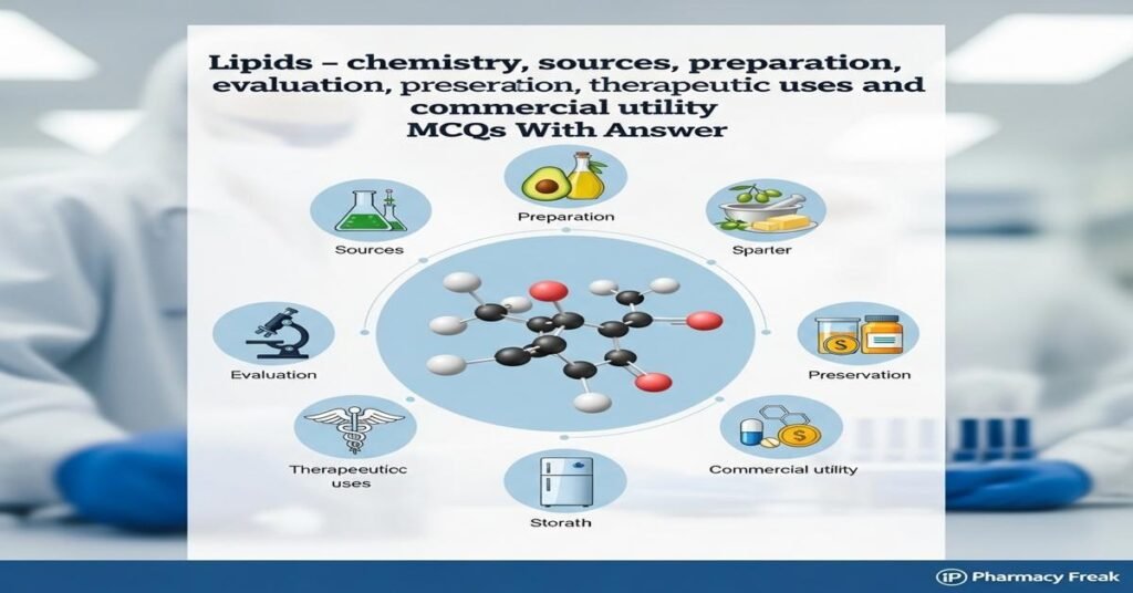 Lipids – chemistry, sources, preparation, evaluation, preservation ...