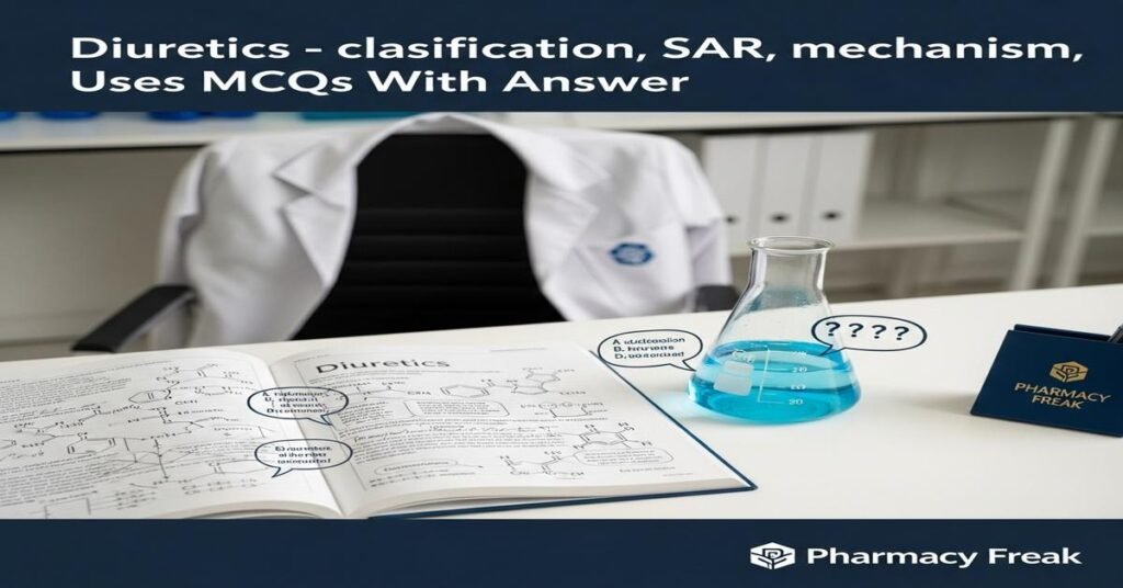 Diuretics – classification, SAR, mechanism, uses MCQs With Answer