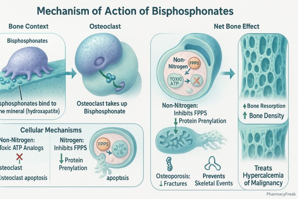 Mechanism of Action of Bisphosphonates