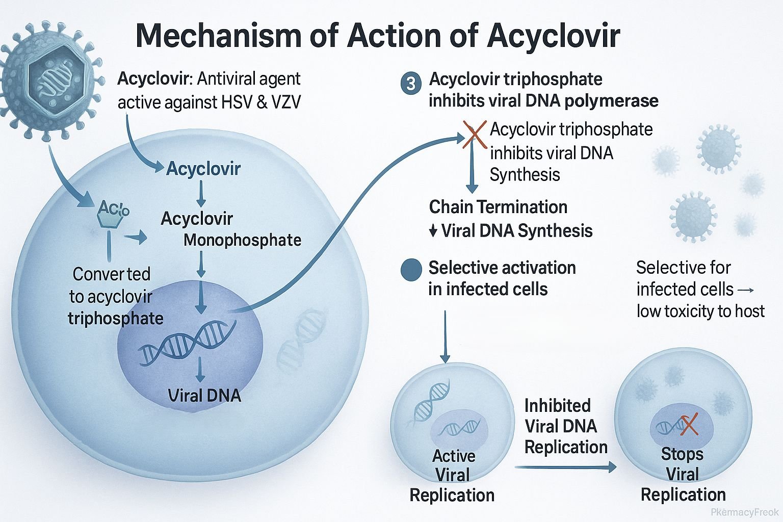 Mechanism of Action of Acyclovir