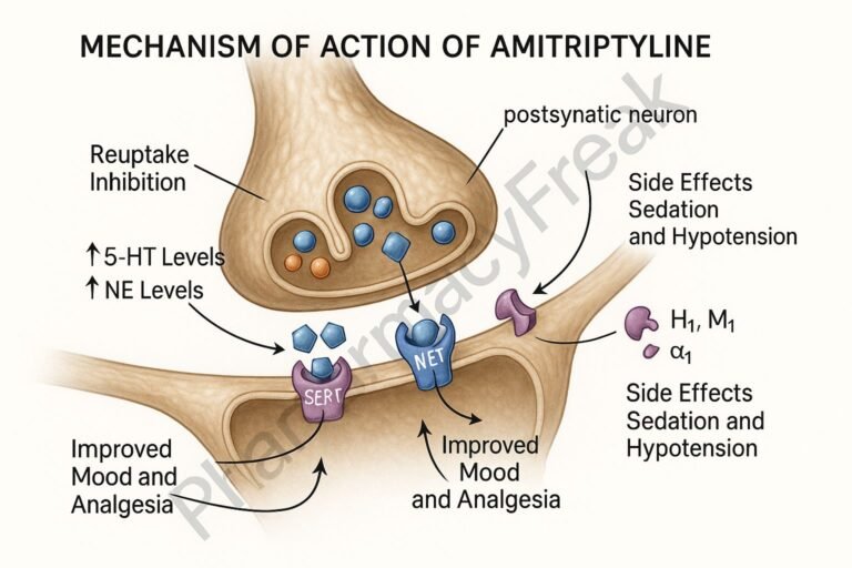 Mechanism of Action of Amitriptyline