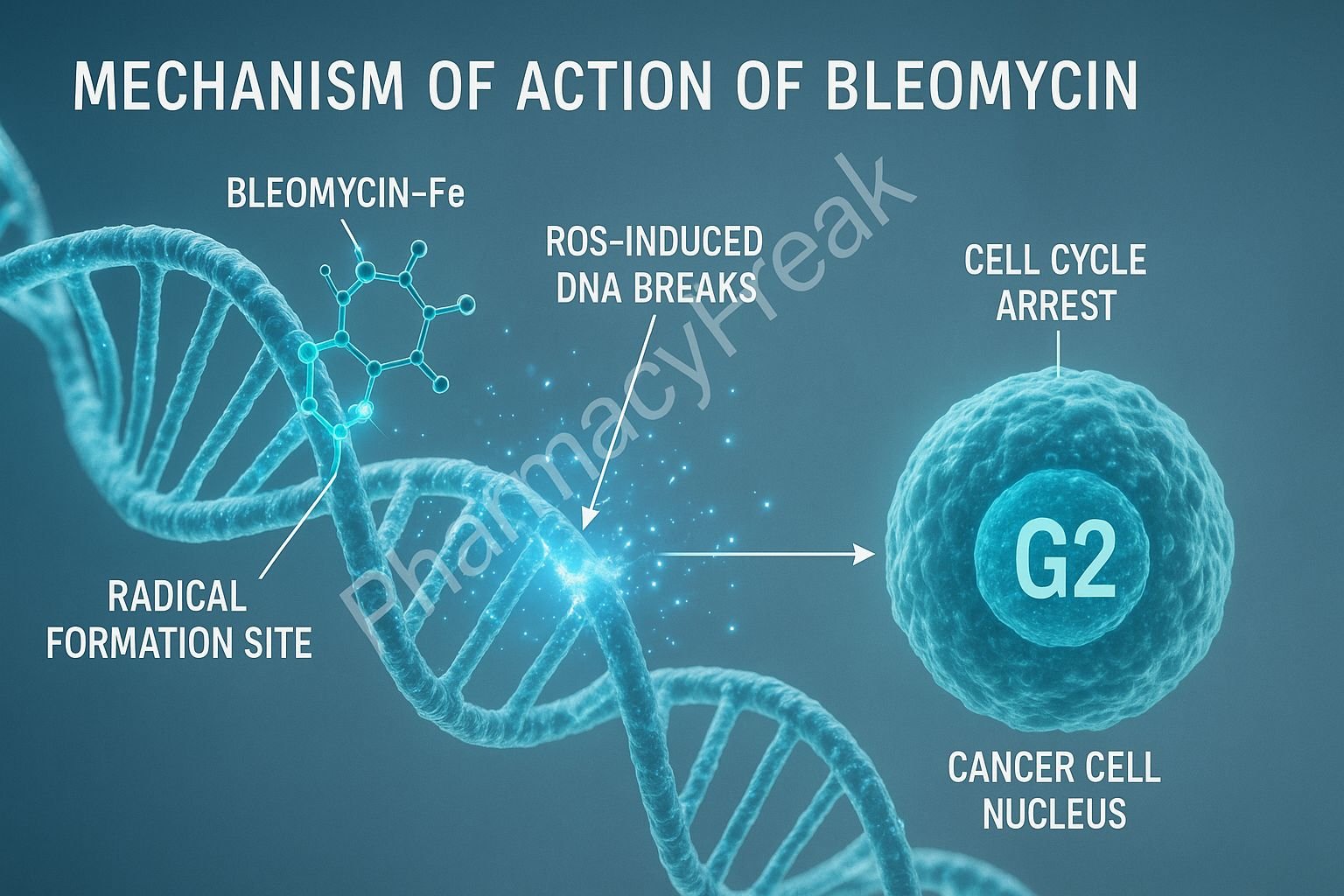 Mechanism of Action of Bleomycin