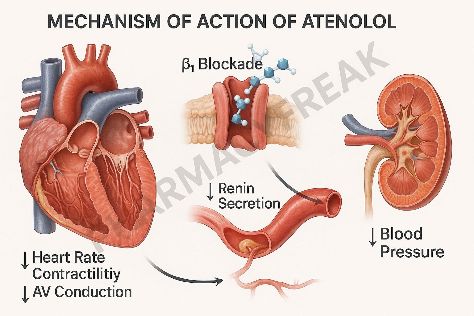 Mechanism of Action of Atenolol