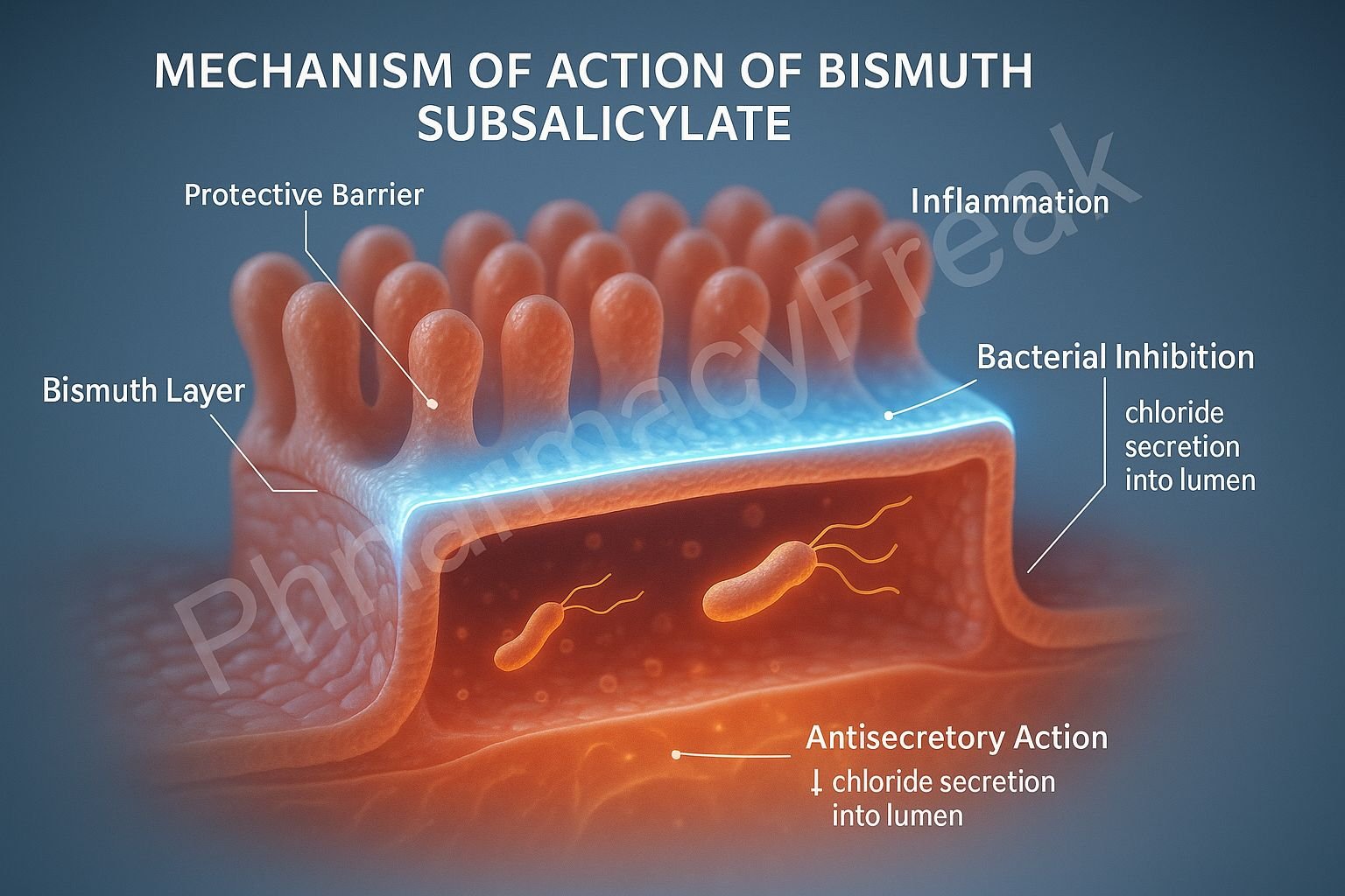 Mechanism of Action of Bismuth Subsalicylate