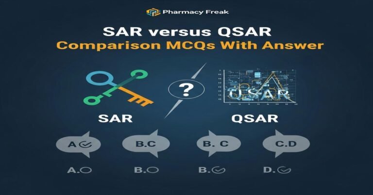 SAR versus QSAR comparison MCQs With Answer