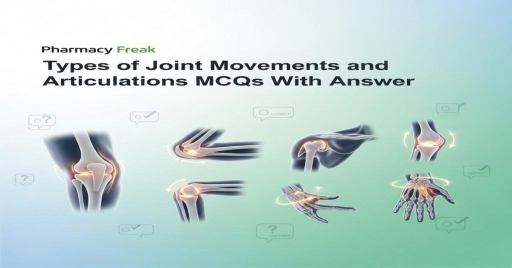 Types of joint movements and articulations MCQs With Answer