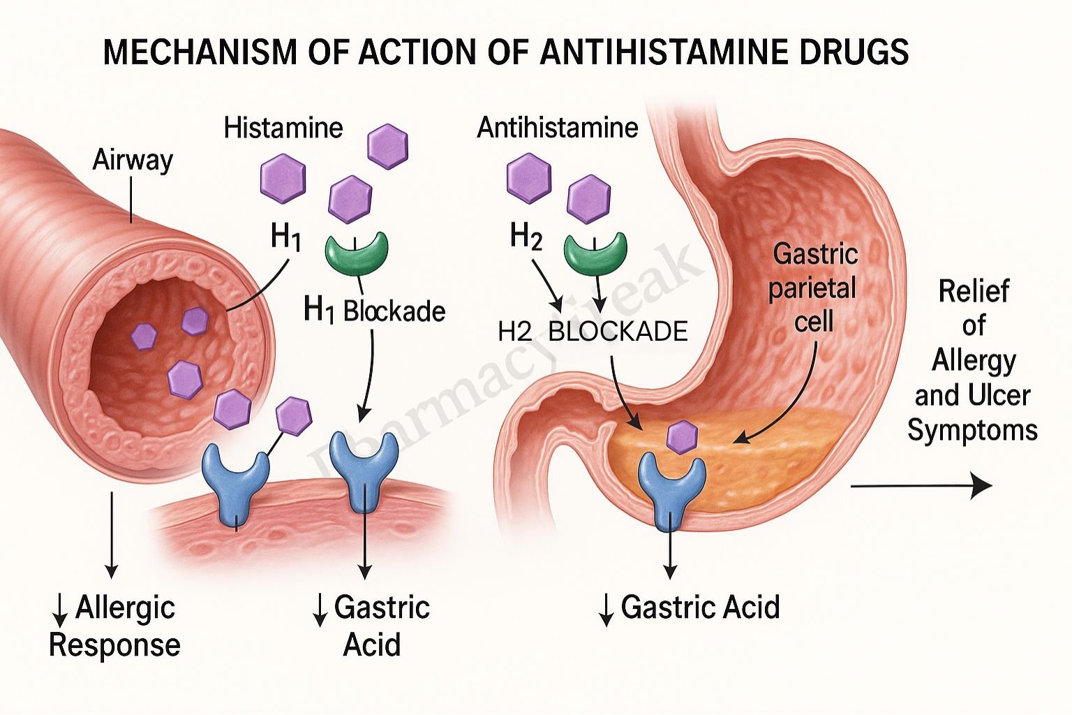 Mechanism of Action of Antihistamine Drugs
