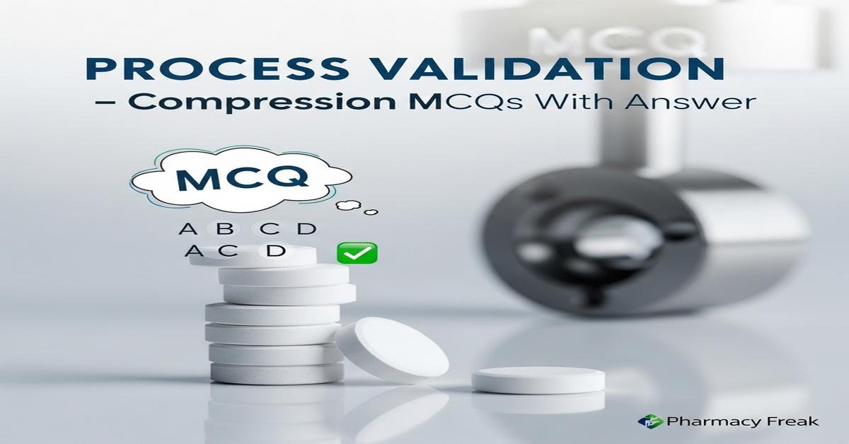 Process Validation – Compression MCQs With Answer