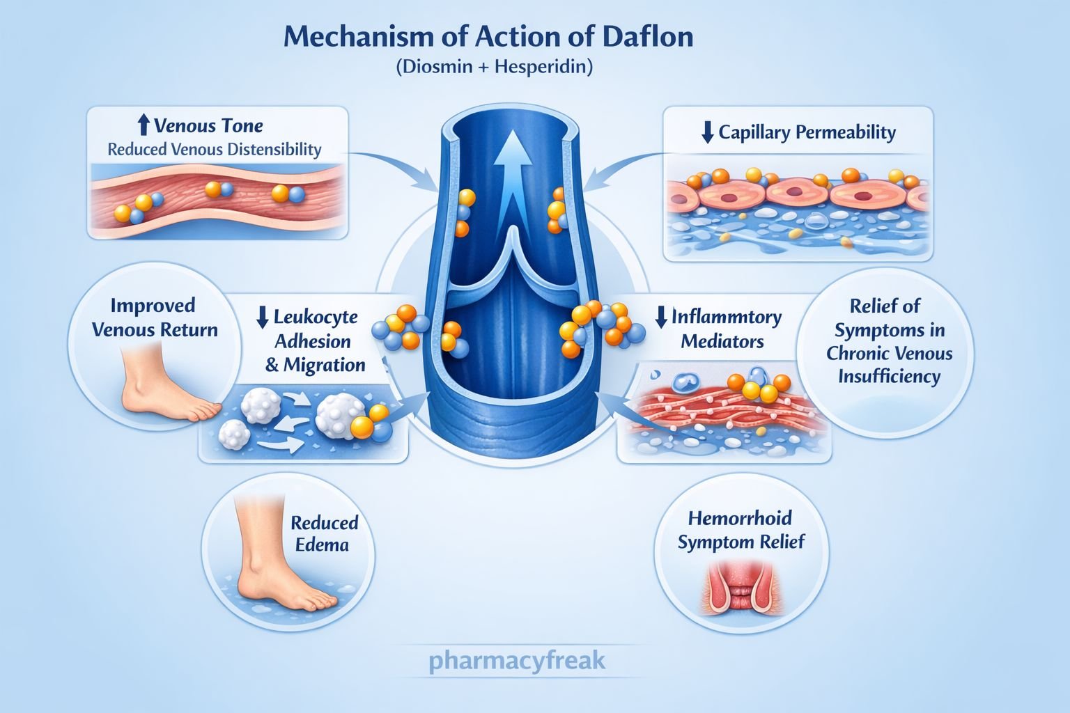 Mechanism of Action of Daflon