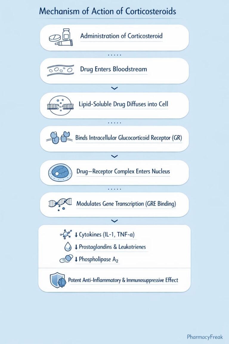 Mechanism of Action of Corticosteroids