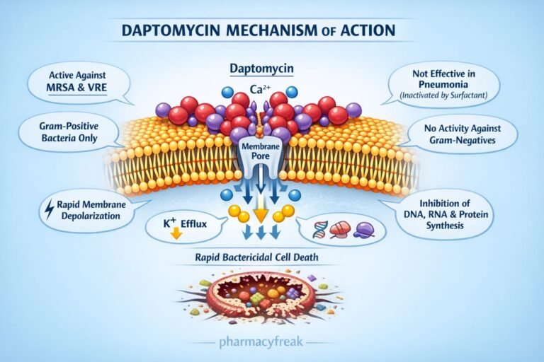 Mechanism of Action of Daptomycin