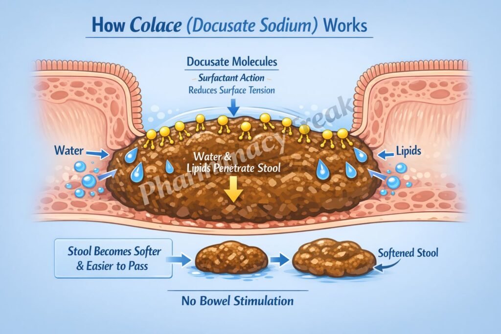 Mechanism of Action of Colace