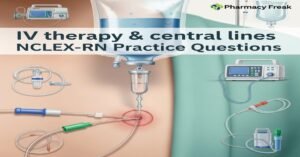 IV therapy & central lines NCLEX-RN Practice Questions