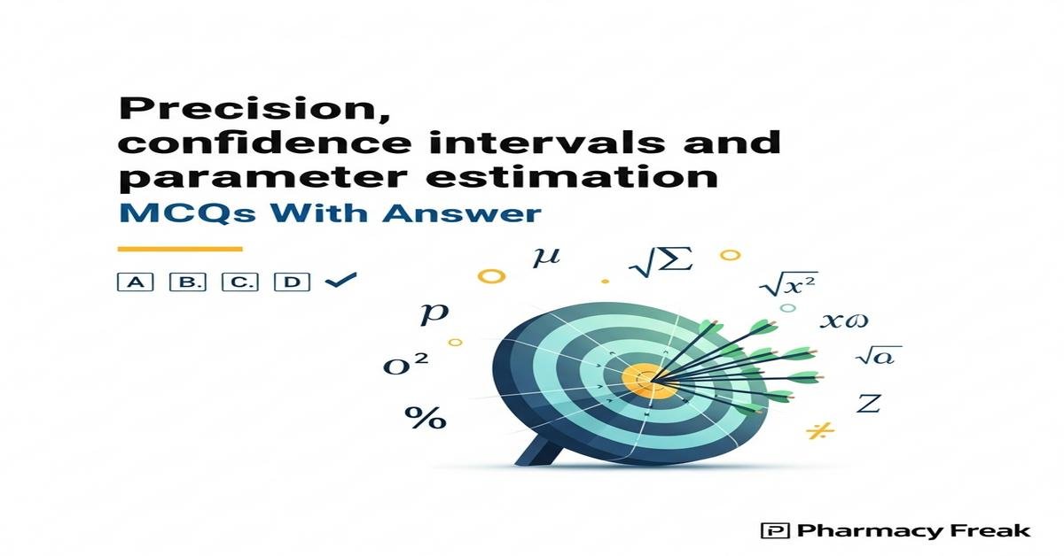 Precision, confidence intervals and parameter estimation MCQs With Answer