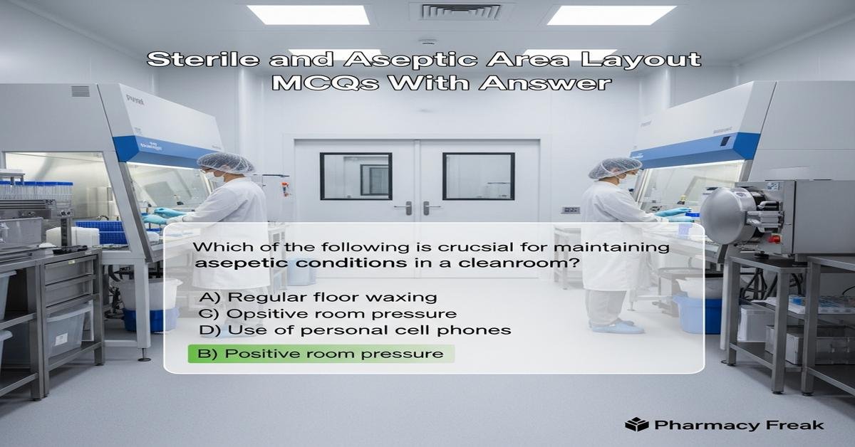 Sterile and aseptic area layout MCQs With Answer
