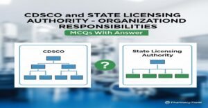 CDSCO and State Licensing Authority – organization and responsibilities ...