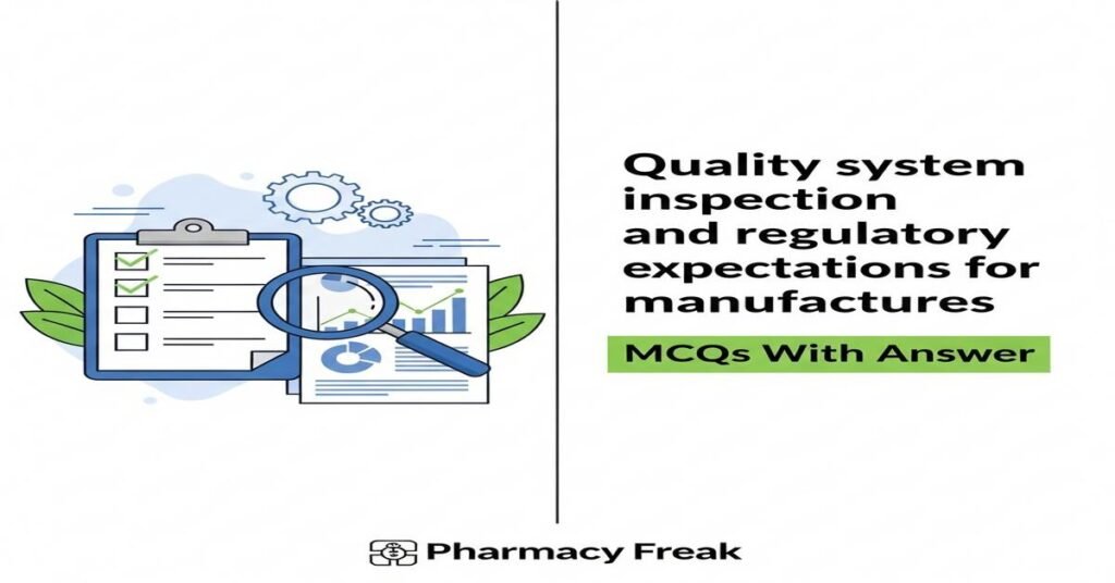 Quality system inspection and regulatory expectations for manufacturers ...