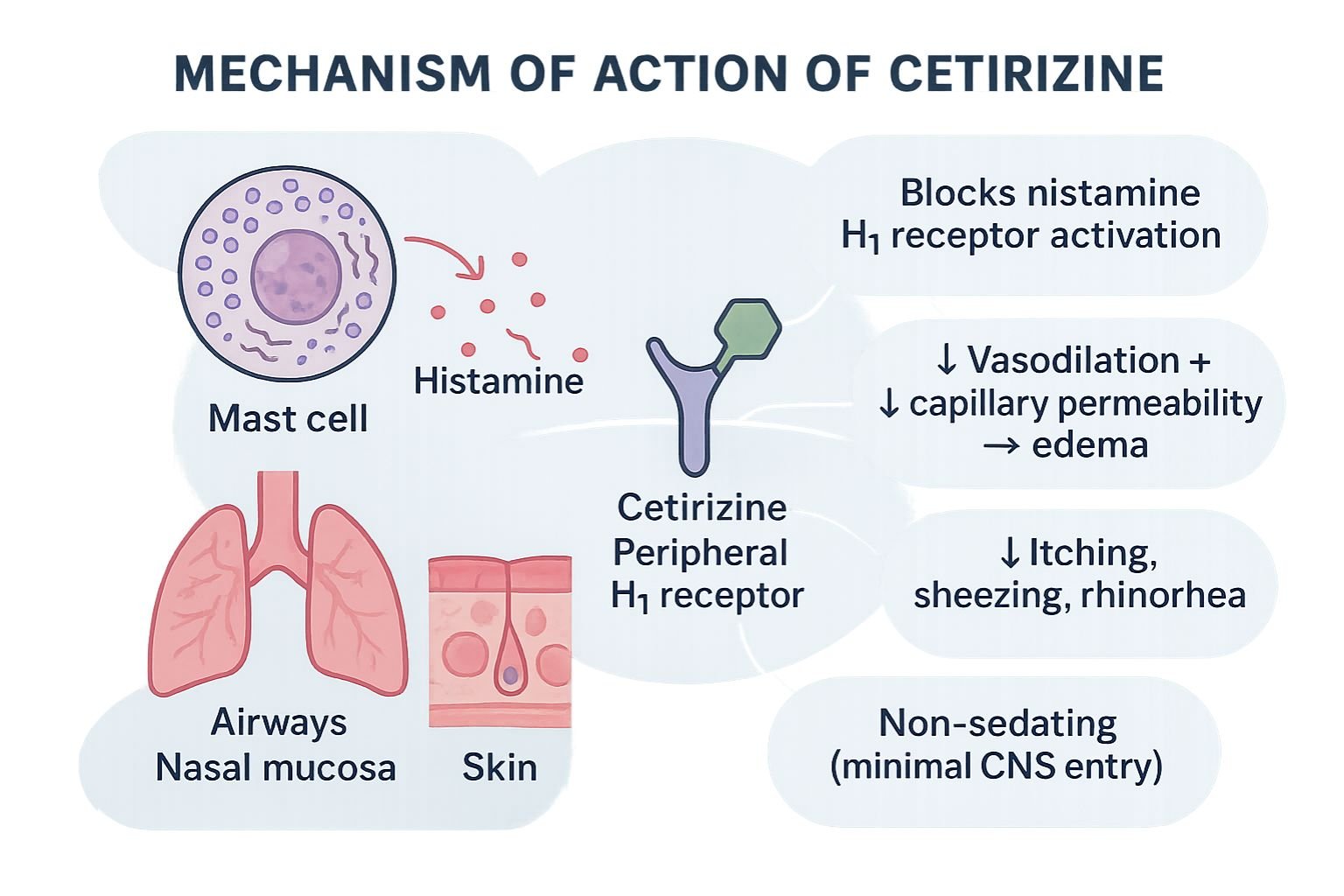 Mechanism of Action of Cetirizine