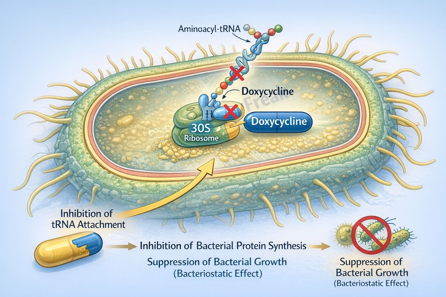 Mechanism of Action of Doxycycline