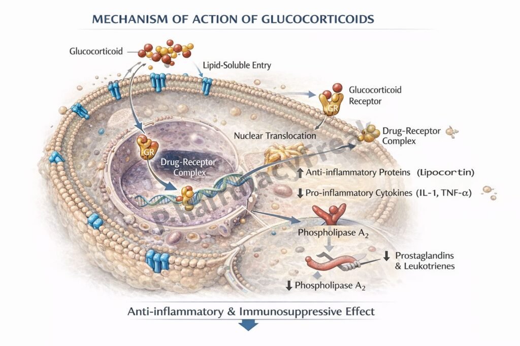 Mechanism Of Action Of Glucocorticoids Mechanism Of Action Of Glucocorticoids